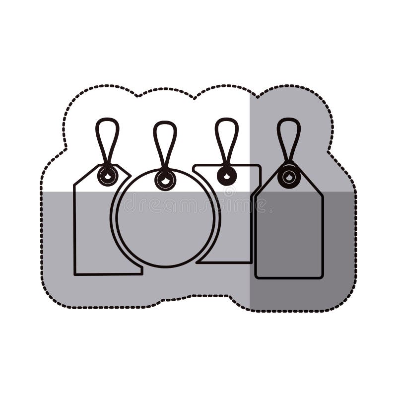 Hang label design stock illustration. Illustration of ornament - 81488070