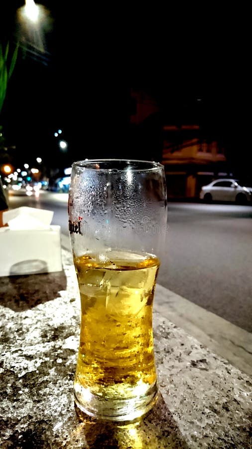 Beer stock photo. Image of beer, hangout, street, night - 111709328
