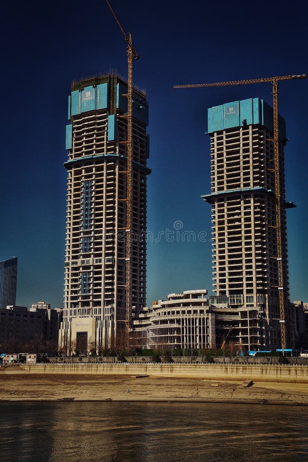 Han River Flows through the Wuhan City Editorial Image - Image of city ...