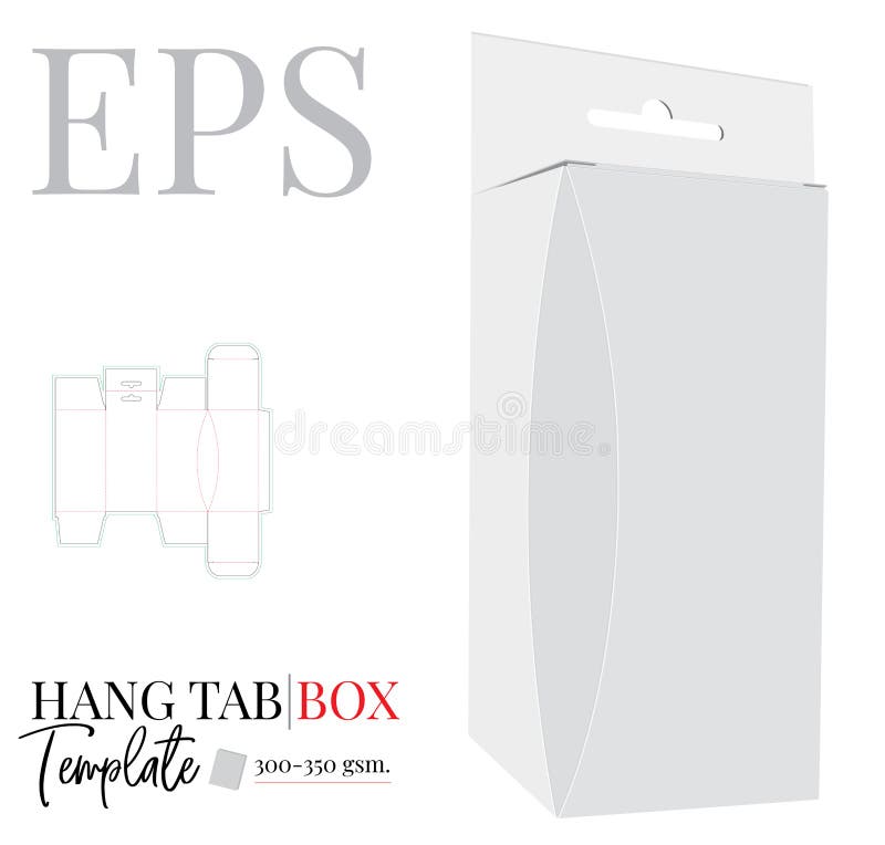 Paper Box with Handle Template, Vector with Die Cut / Laser Cut Layers ...