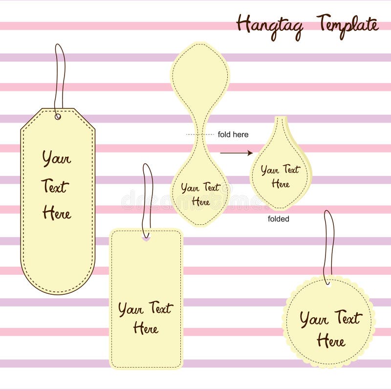 Hang Tag Template. Vector Illustration Decorative Design Stock Vector ...