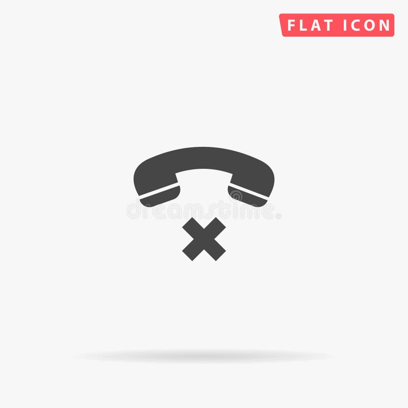 Hang Up flat vector icon stock vector. Illustration of community ...