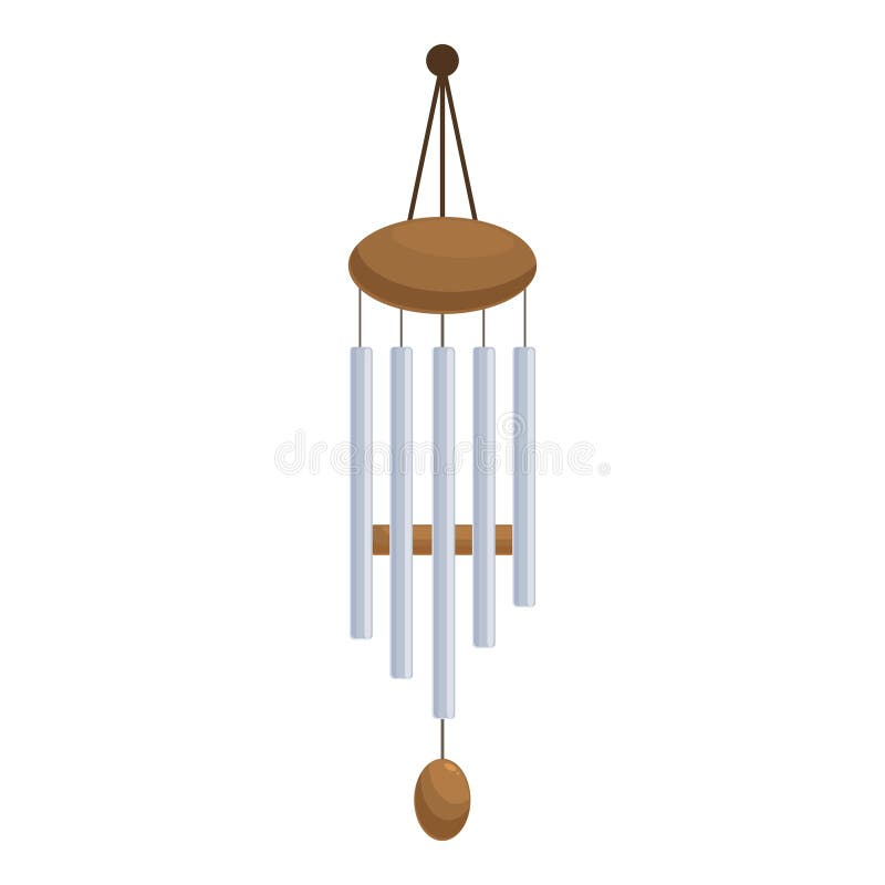 Hang Wind Chime Icon Cartoon Vector. Vacation Fair Stock Vector ...