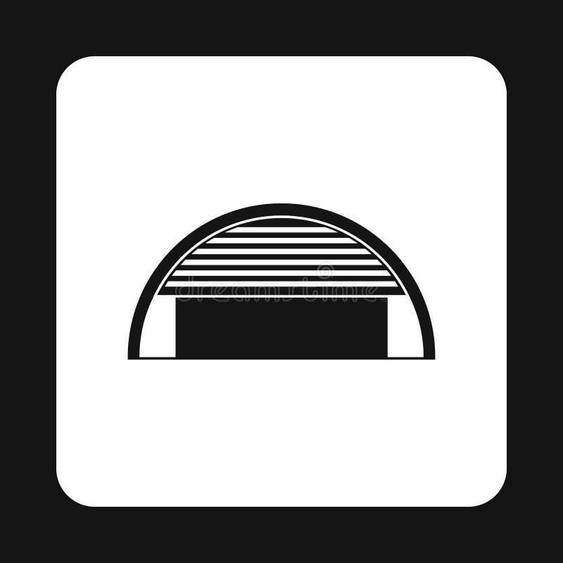 Hangar Icon in Simple Style Stock Illustration - Illustration of ...
