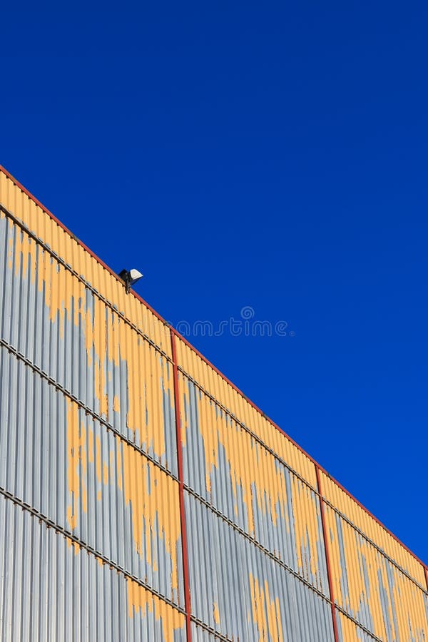Hangar Type Building in Perspective. Stock Photo - Image of background ...