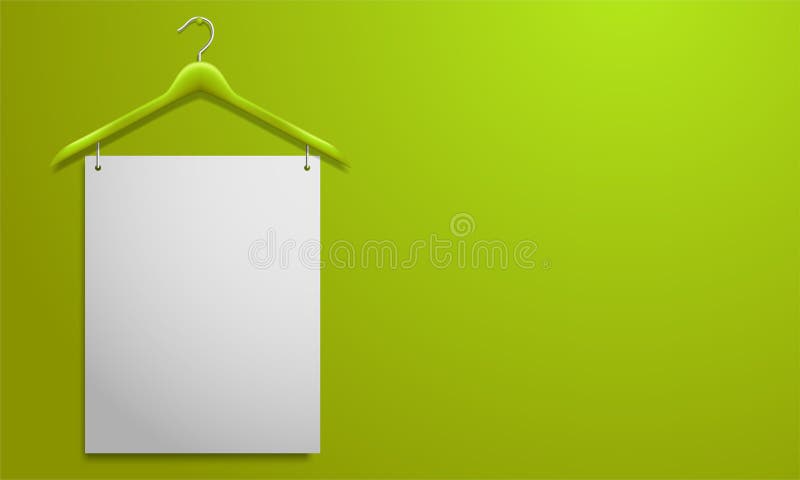 Hanger with Blank Space for Text Stock Vector - Illustration of design ...