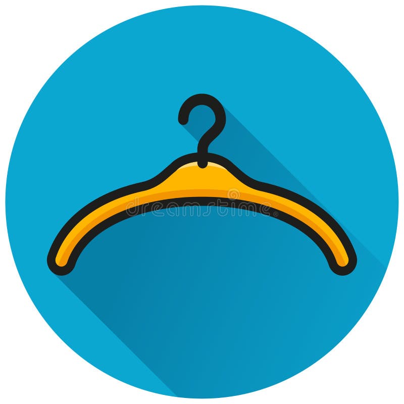 Hanger Circle Blue Icon Concept Stock Vector - Illustration of icon ...