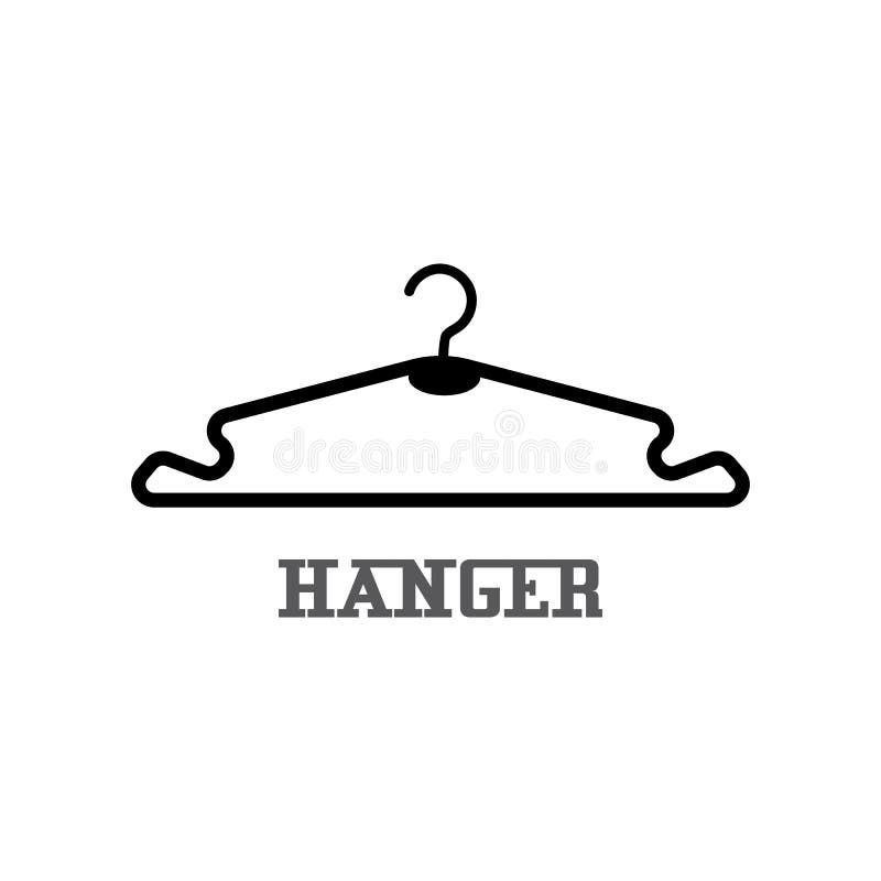 Hanger with Cloth Icon, Outline Style Stock Vector - Illustration of ...