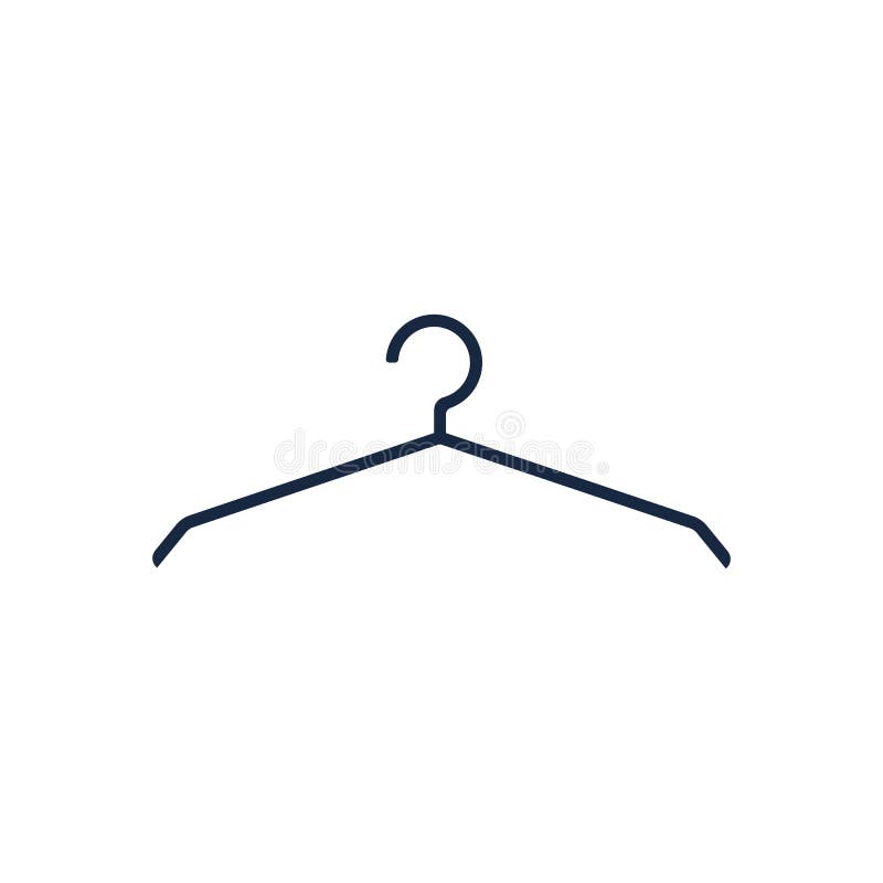 Hanger Cloth Icon Flat Design Concept Vector Template Stock Vector ...