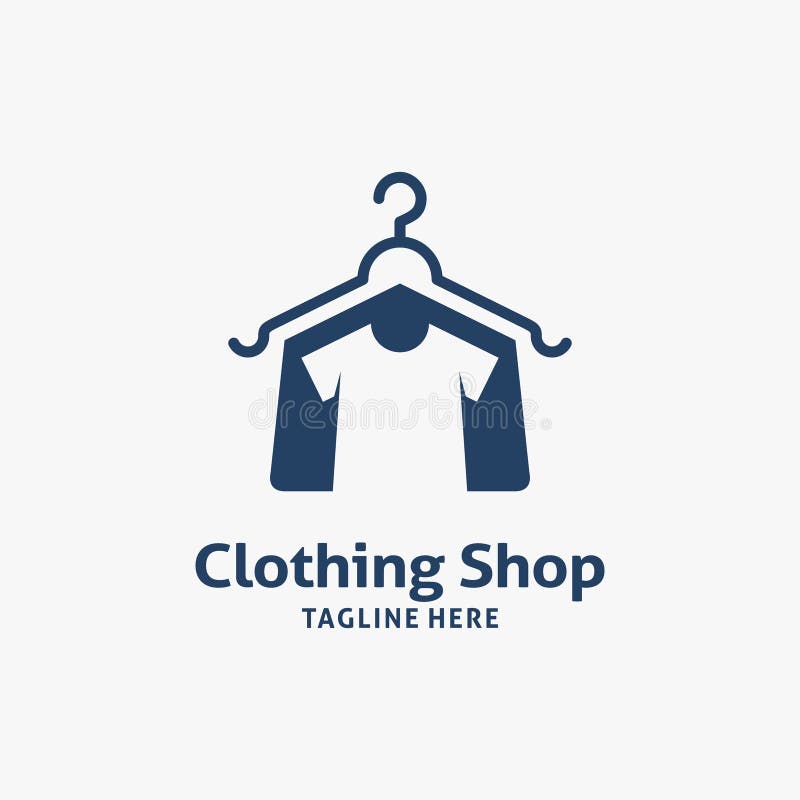 Clothing shop logo design stock vector. Illustration of female - 324857556