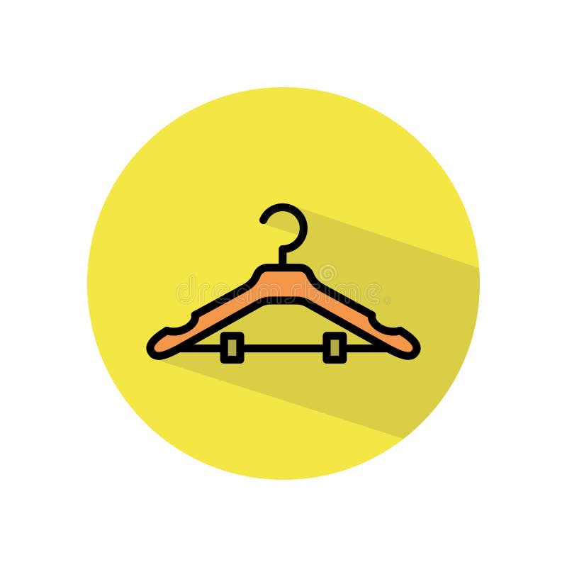 Hanger Clothes Icon Vector Design Template Basic RGB Stock Illustration ...