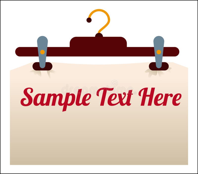 Hanger design stock vector. Illustration of hook, vector - 41519106