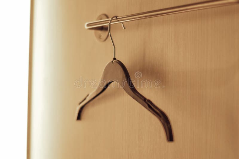 Hanger in the fitting room stock image. Image of woman - 132944221