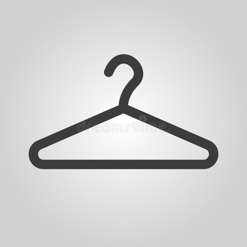 The Hanger Icon. Coat Rack Symbol Stock Vector - Illustration of ...