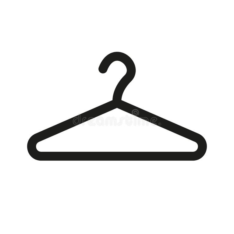 The Hanger Icon. Coat Rack Symbol Stock Vector - Illustration of home ...