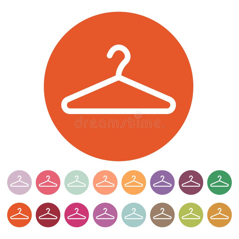 The Hanger Icon. Coat Rack Symbol Stock Vector - Illustration of object ...