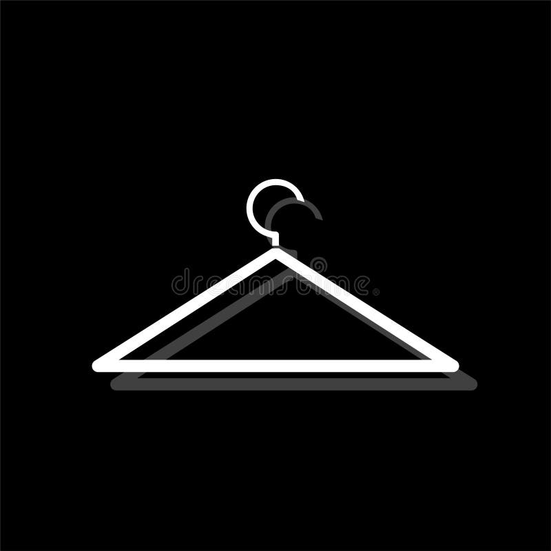 Hanger icon flat stock illustration. Illustration of closet - 138154662