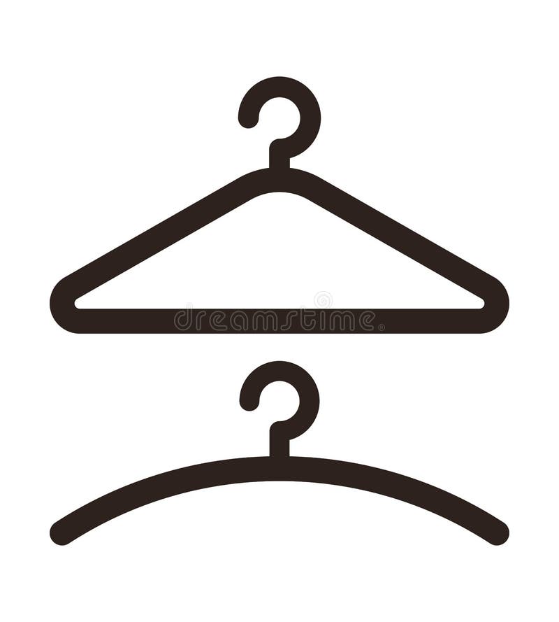 Hanger icon stock vector. Illustration of household, equipment - 45879640