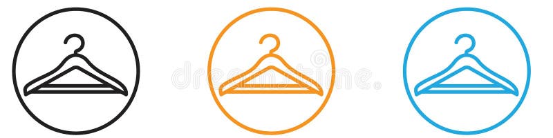 Hanger Icon Vector Logo Set Collection for Web App Ui Stock Vector ...