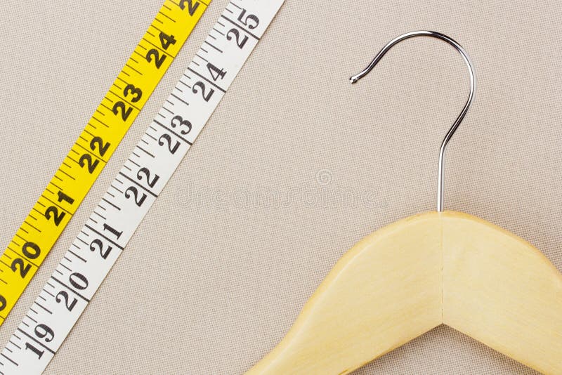 Hanger and Measuring Tape stock photo. Image of retail - 26753714