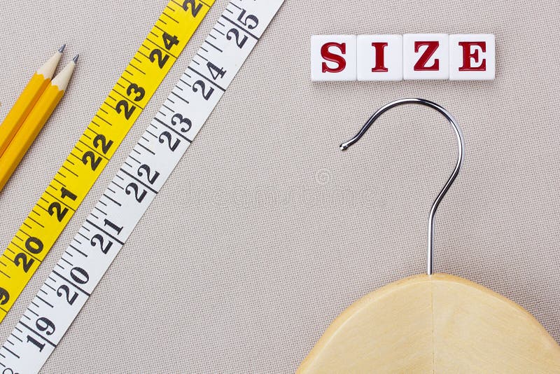 Hanger and Measuring Tape stock image. Image of storage - 26826361