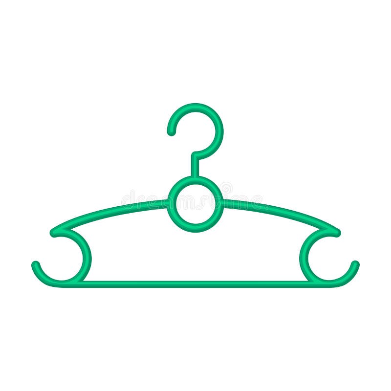 Hanger Vector Icon.Cartoon Vector Icon Isolated on White Background ...