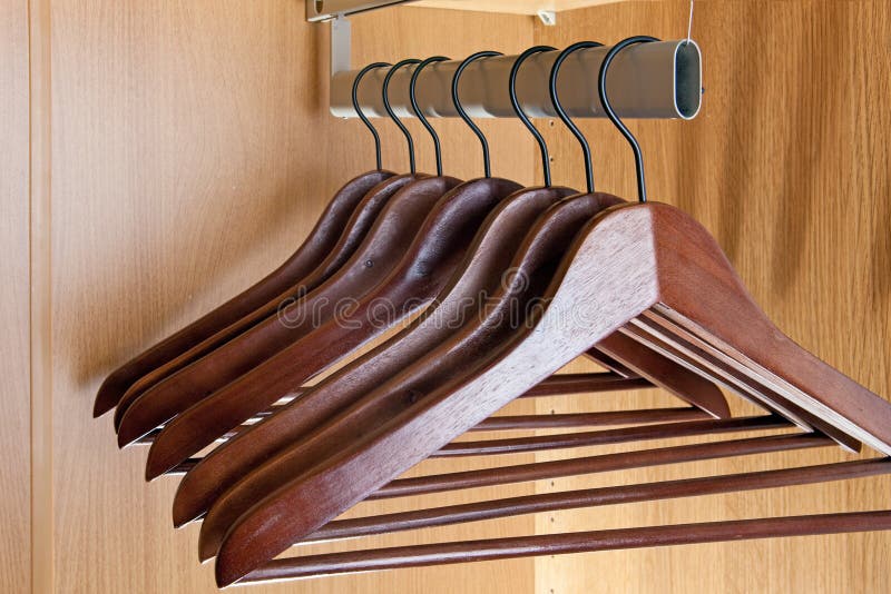 Hanger in a wardrobe stock photo. Image of locker, hanging - 21645098