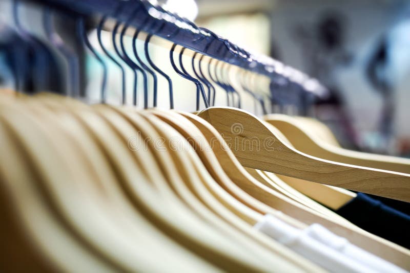 Clothes store - hangers stock image. Image of sale, textile - 2180481