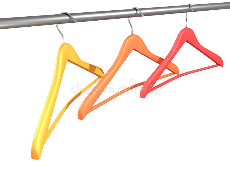 Hangers stock illustration. Illustration of hanger, shadow - 34431373