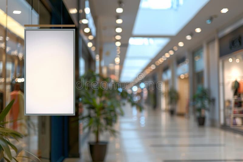 Hanging Advertising Billboard. Generative AI Stock Image - Image of ...