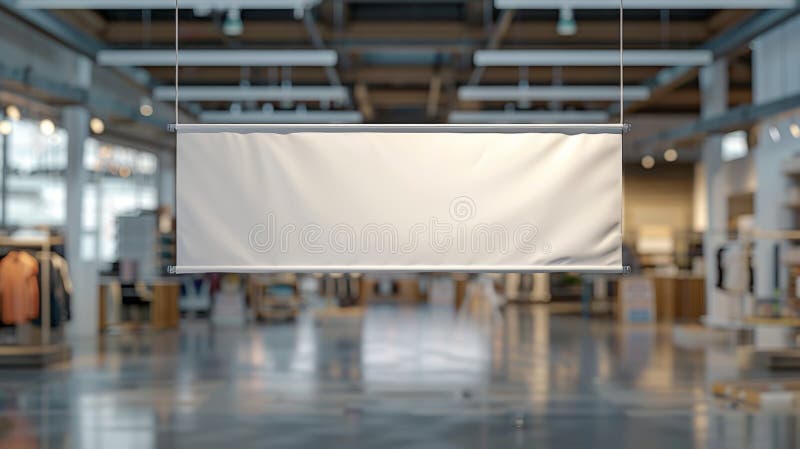Hanging Advertising Billboard. Generative AI Stock Image - Image of ...