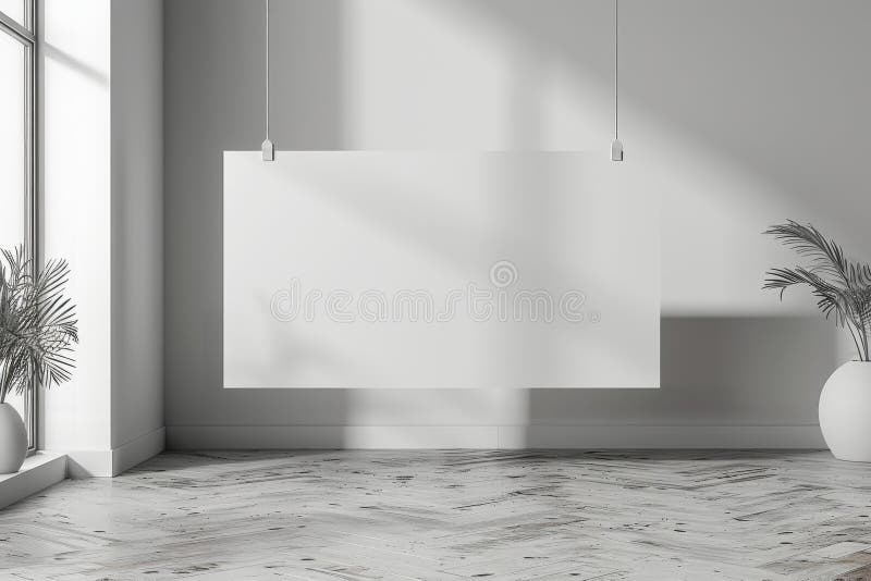 Hanging Advertising Billboard. Generative AI Stock Photo - Image of ...