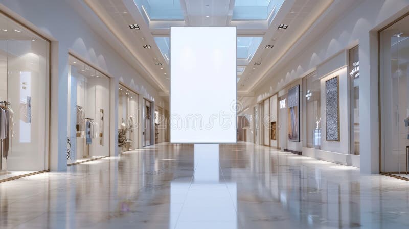 Hanging Advertising Billboard. Generative AI Stock Image - Image of ...