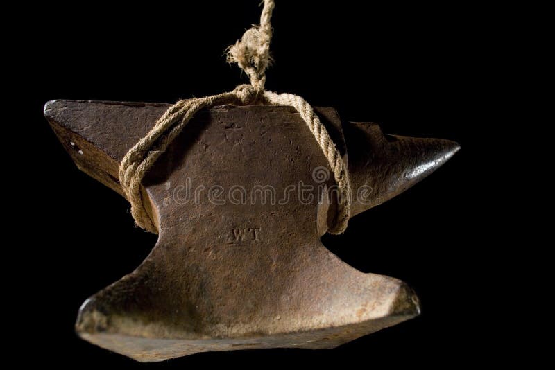 Hanging Anvil stock image. Image of hoisting, anvil, falling - 43883821