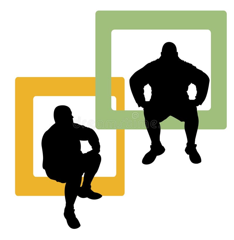 Family silhouettes stock vector. Illustration of group - 2023332