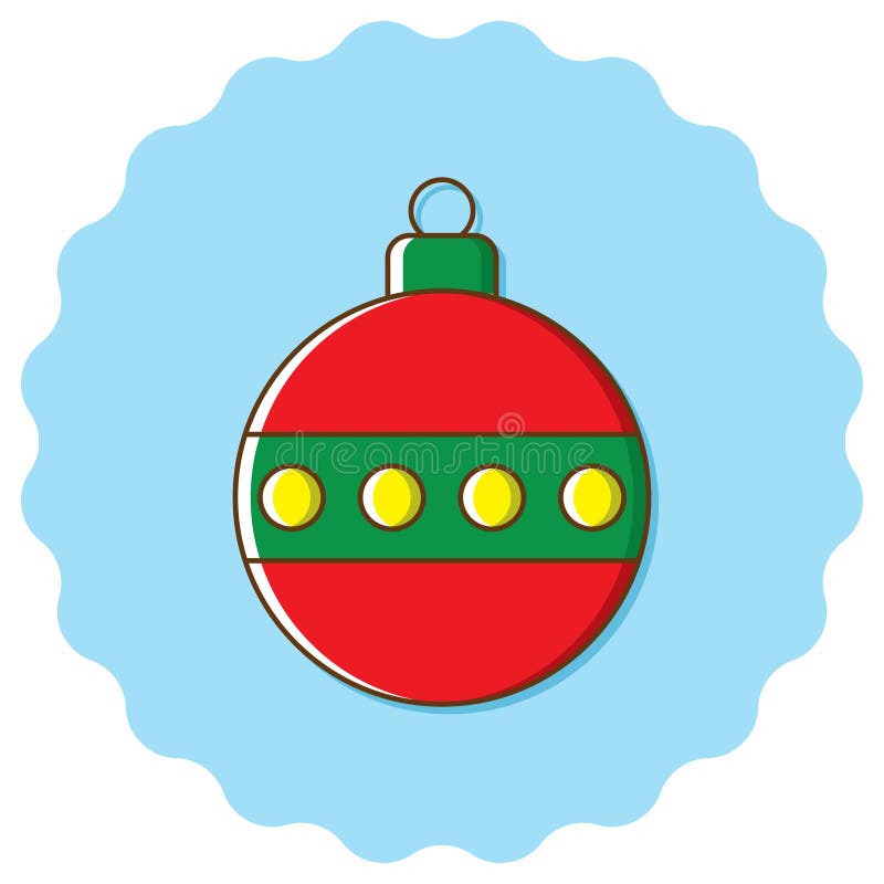 Hanging Ball. Vector Illustration Decorative Design Stock Vector ...