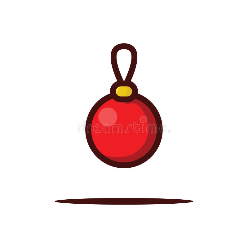 Hanging Ball. Vector Illustration Decorative Background Design Stock ...