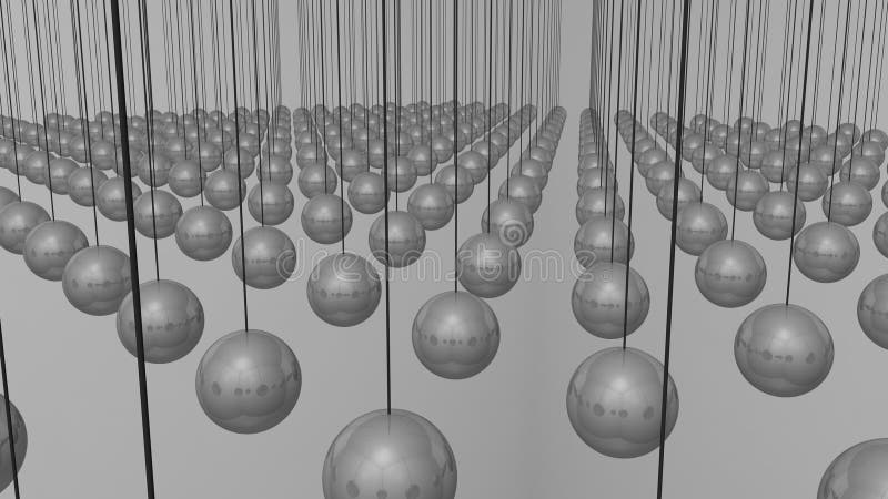 Hanging Balls stock illustration. Illustration of newton - 12886385