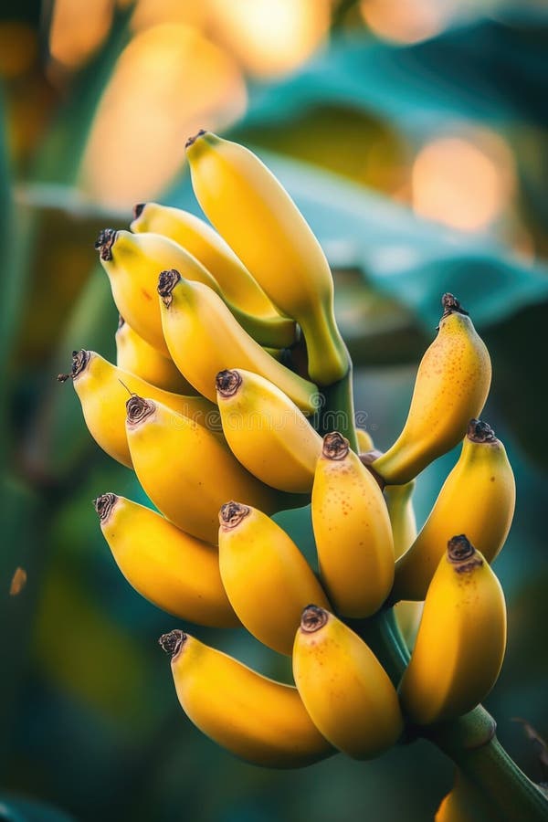 Hanging bananas on tree stock photo. Image of bananas - 375853552