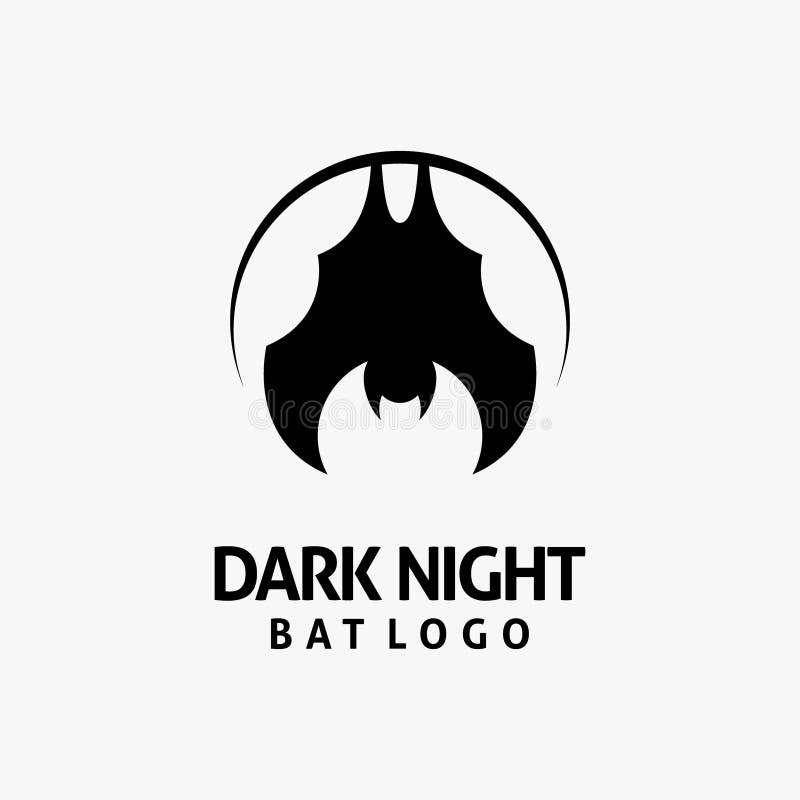 Hanging bat logo design stock vector. Illustration of evil - 323420744