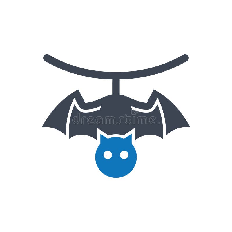 Hanging Bat Mascot Icon stock vector. Illustration of mascot - 384692429