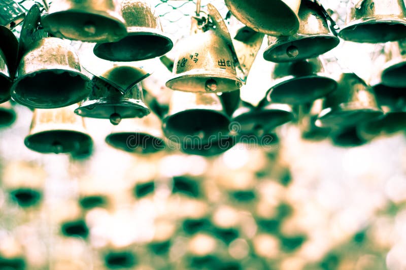 Hanging Bells stock image. Image of dripping, shiny, shallow - 27440237