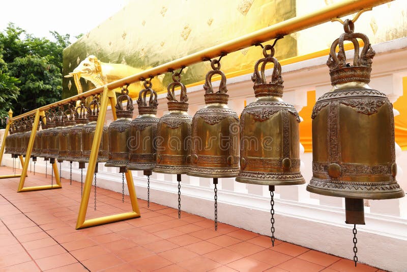 Hanging bells pattern stock image. Image of india, buddhism - 95481423