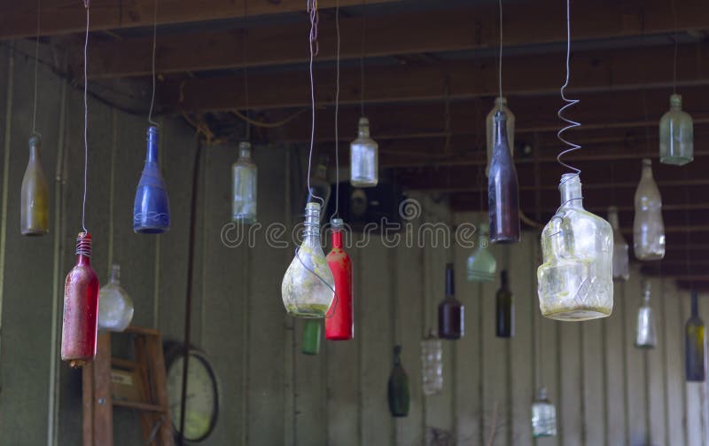 Hanging bottle art stock image. Image of straight, bottle - 43920867