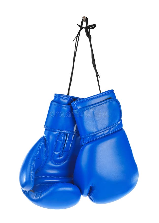 Hanging boxing gloves stock photo. Image of hang, knockout - 144260604