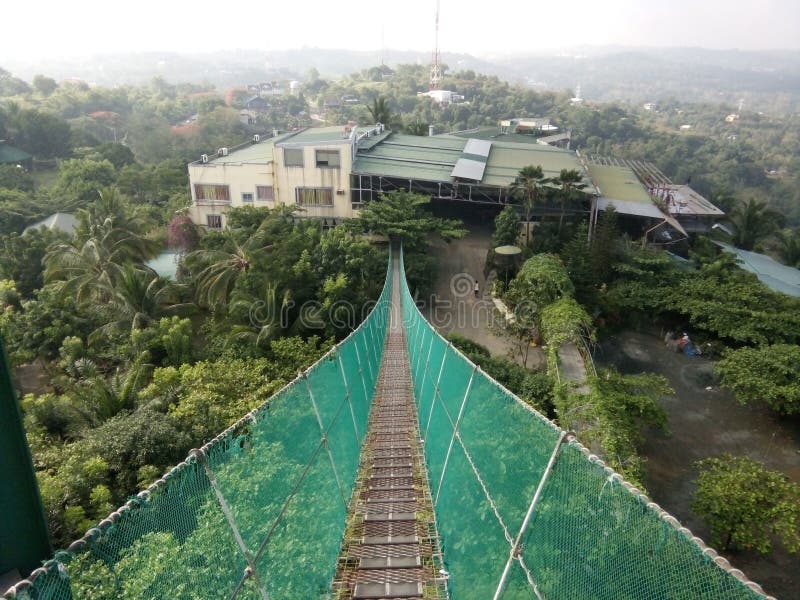 Hanging bridge editorial stock image. Image of hanging - 83918389