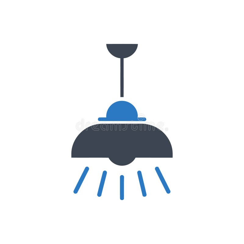Hanging Ceiling Light Icon stock vector. Illustration of illumination ...