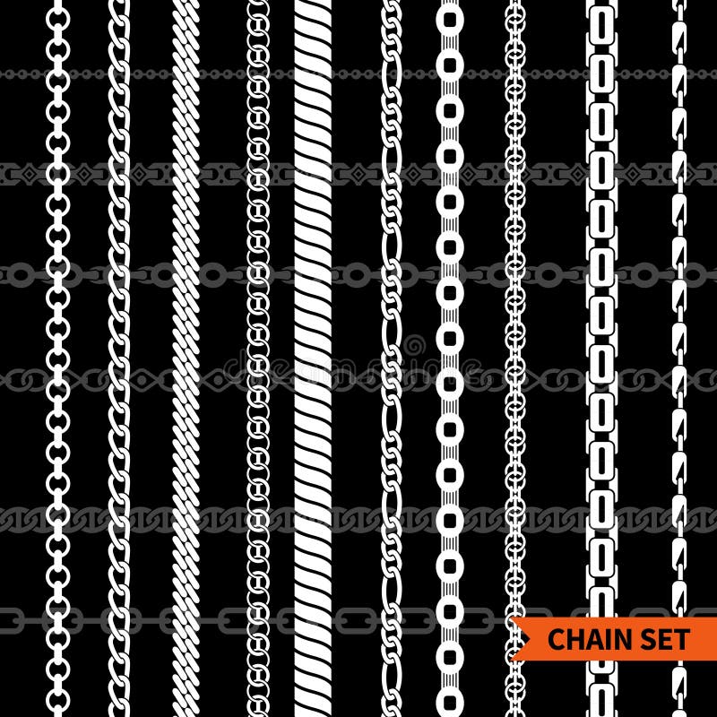 Two Hanging Chains Composition Stock Vector - Illustration of hard ...