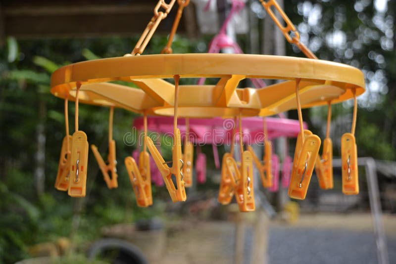 Hanging clamp cloth stock photo. Image of outdoor, hanging - 123823576