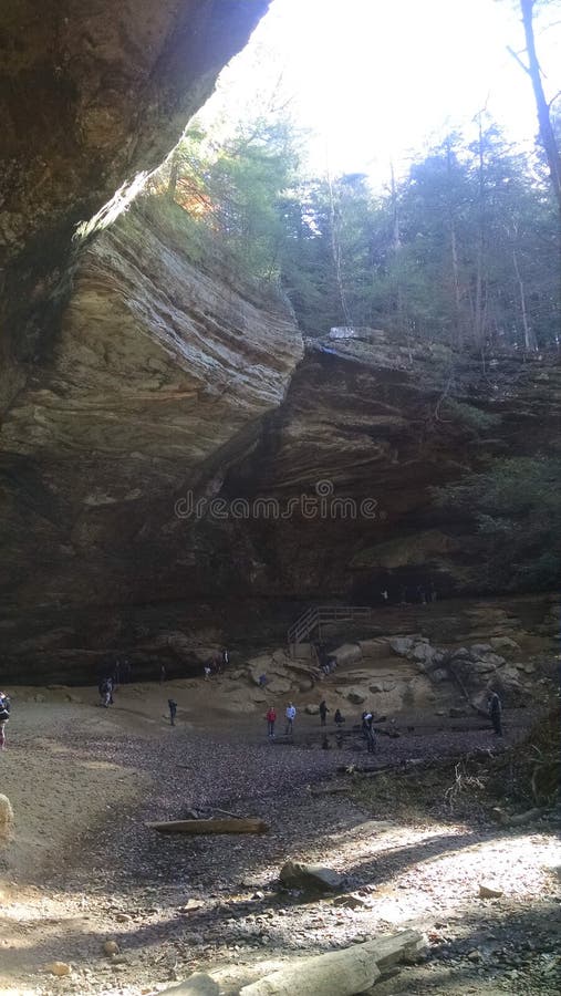Hanging cliff stock image. Image of cave, hanging, cliff - 80770685